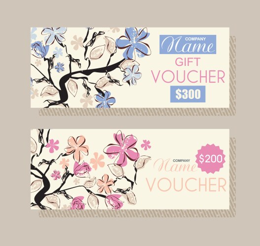 Floral Voucher Vector Images (over 5,600)