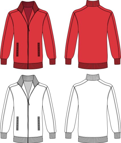 Men long sleeve t-shirt Royalty Free Vector Image