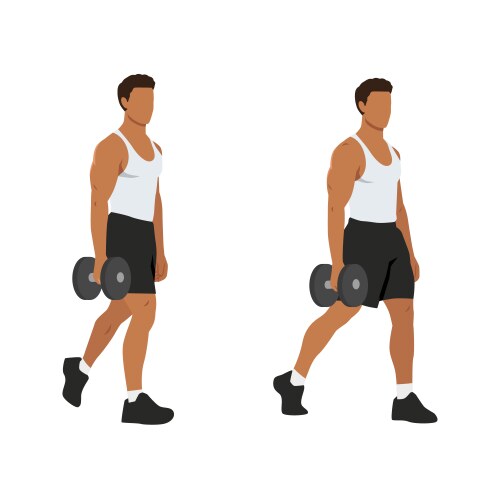 Man doing standing hamstring stretch exercise Vector Image