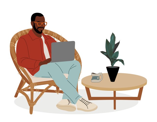 Man working Vector Images & Graphics for Commercial Use | VectorStock