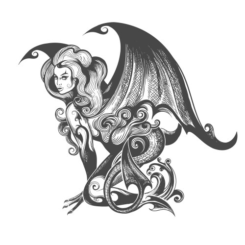 Demon Girl Tattoo Vector Images (over 1,500)