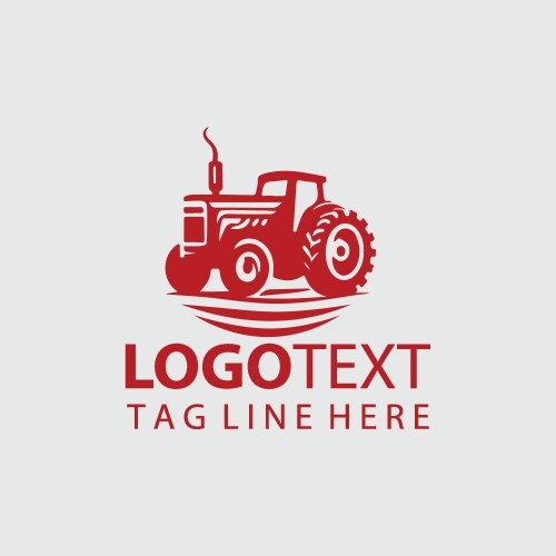 Tractor logo Royalty Free Vector Image - VectorStock