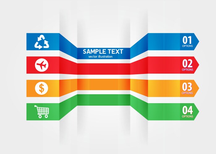 Blank sample of infographic Royalty Free Vector Image