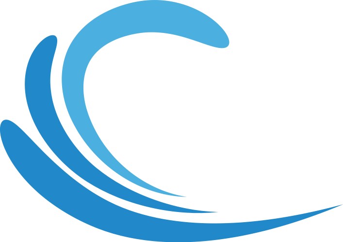 Wave logo Royalty Free Vector Image - VectorStock