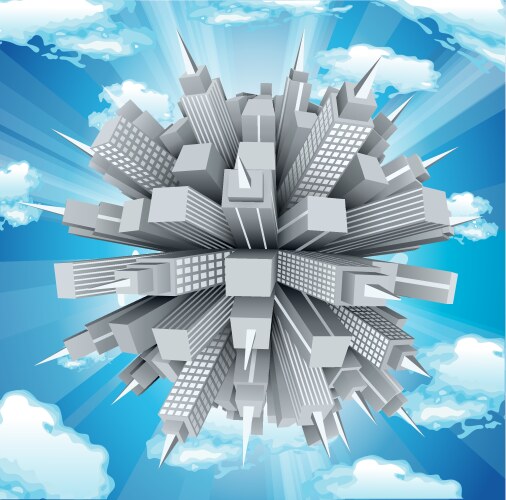 City Royalty Free Vector Image - VectorStock