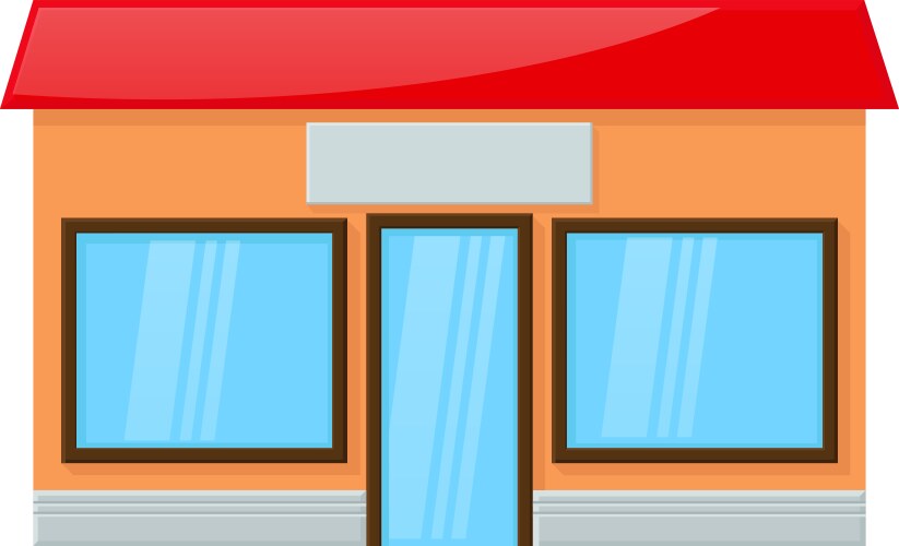 Store front hand drawn sketch Royalty Free Vector Image