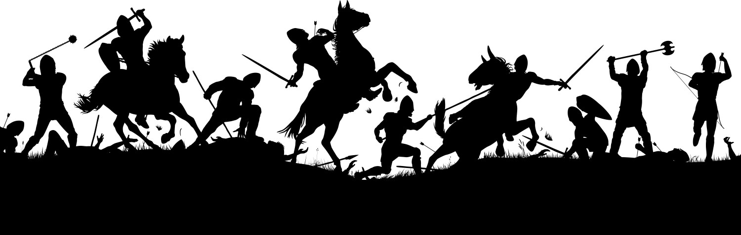 Swords fairytale weapons for battle cartoon war Vector Image