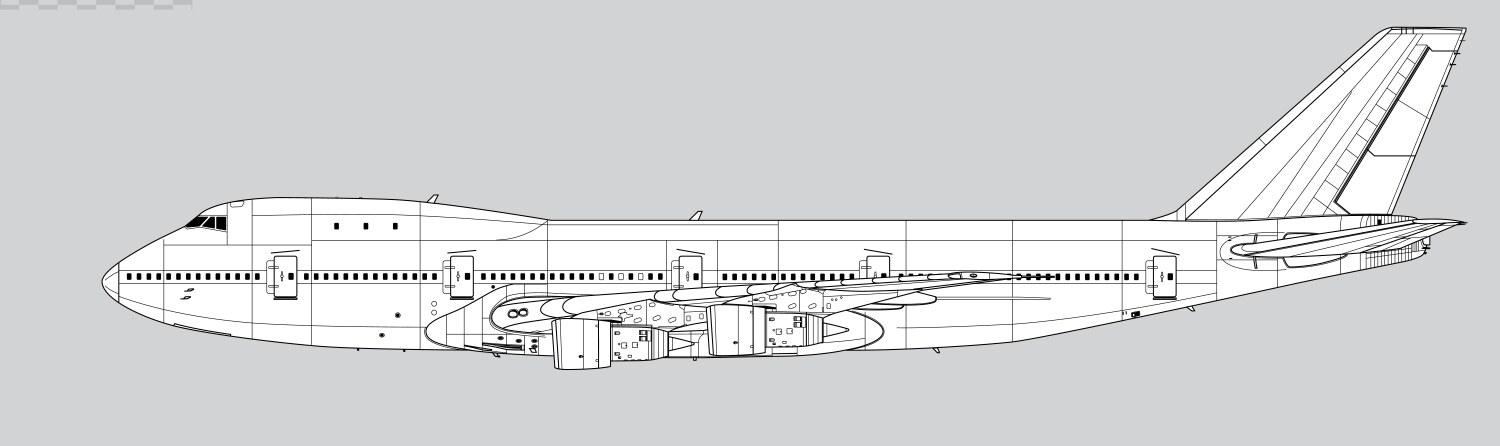 Boeing 747 Vector Images (26)