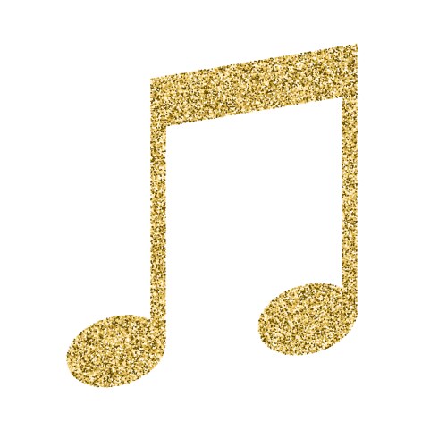 Gold glitter alphabet numbers 7 with shadow Vector Image