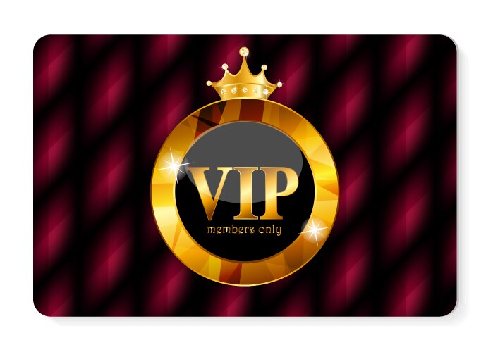 Purple vip card Royalty Free Vector Image - VectorStock