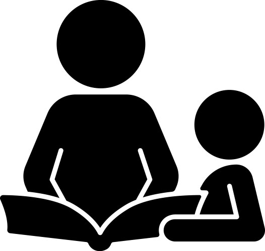 Reading Books Clipart Black And White