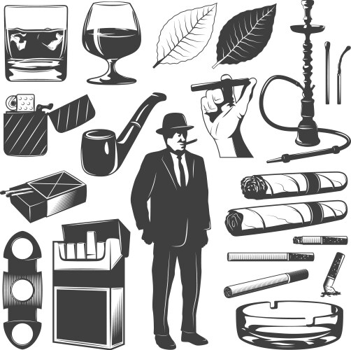 Pig smoke Royalty Free Vector Image - VectorStock