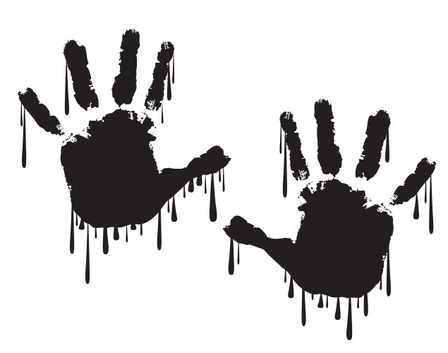 Handprint Creepy Vector Images (83)
