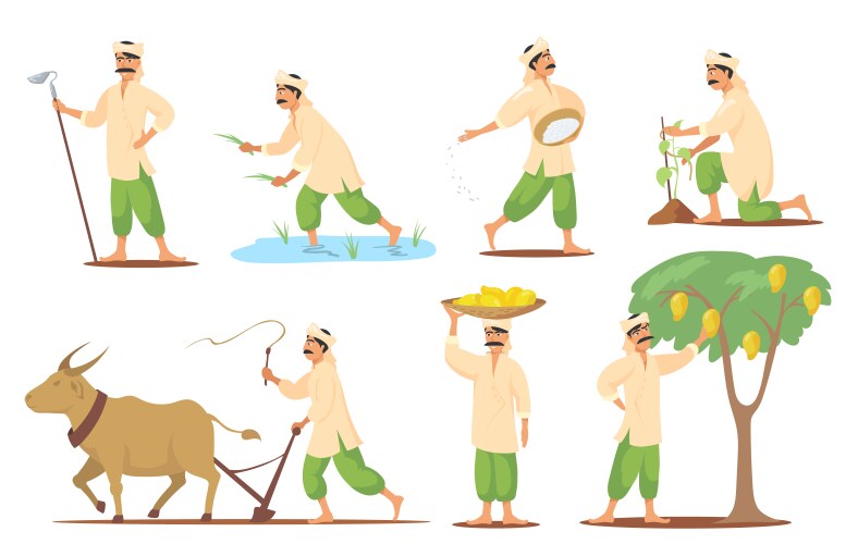Farmer Poses Vector Images (over 650)