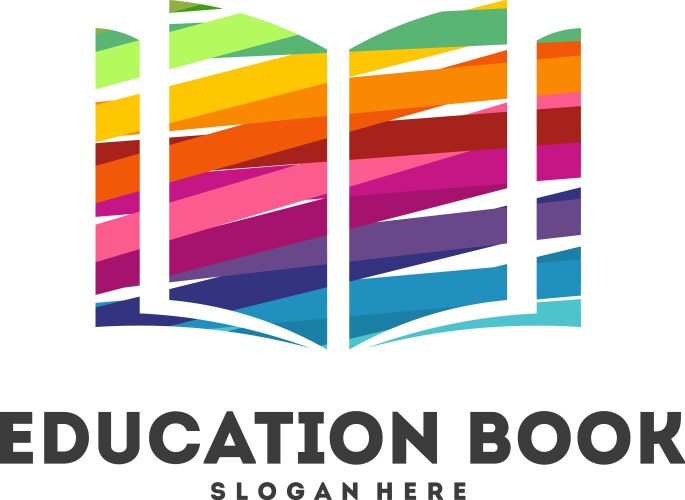 Library book logo designs concept upgrade Vector Image