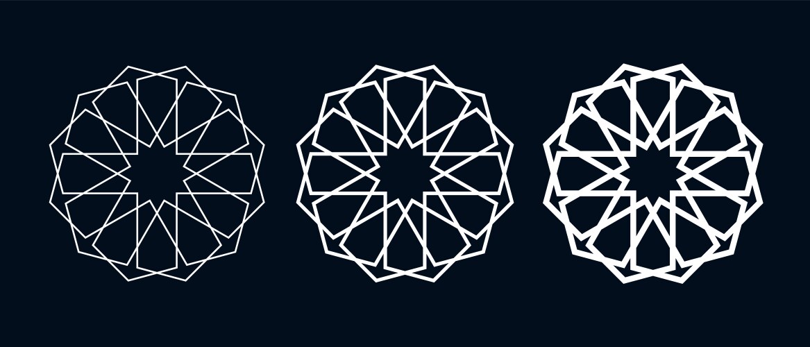 Islamic pattern for laser cutting ramadan decor Vector Image