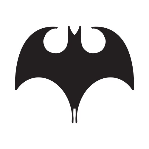 Bat wing logo element Royalty Free Vector Image