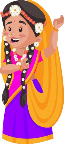 Lord krishna and radha rani dancing rasleela Vector Image