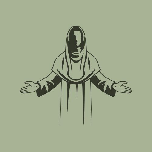 Resurrected lord jesus christ Royalty Free Vector Image