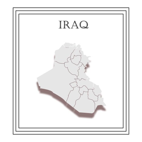 Saudi arabia country map icon symbol design Vector Image