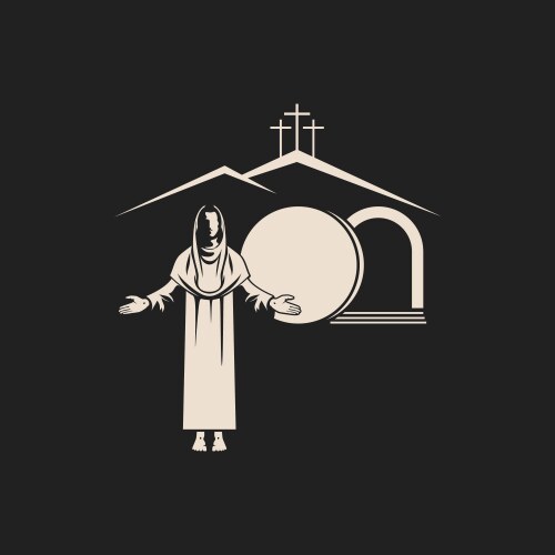 Resurrected jesus christ Royalty Free Vector Image