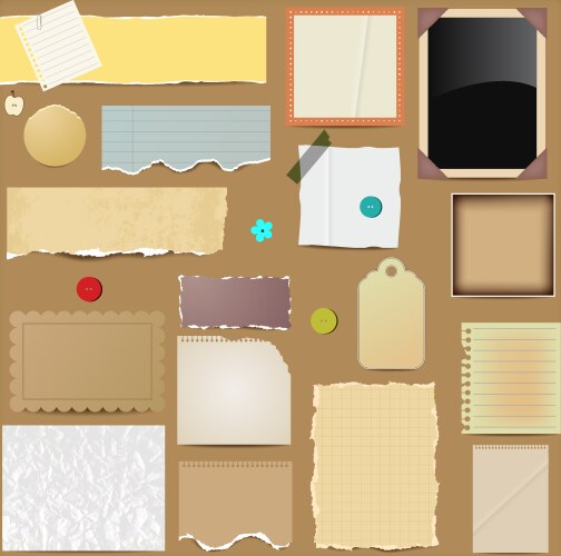 Scrapbook paper old scratched antique blank Vector Image