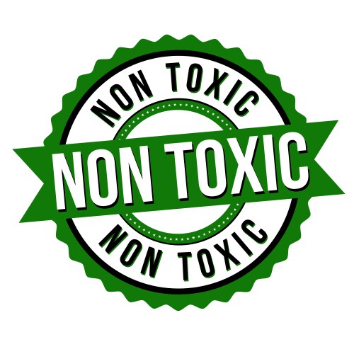 Non toxic certified label or sticker Royalty Free Vector