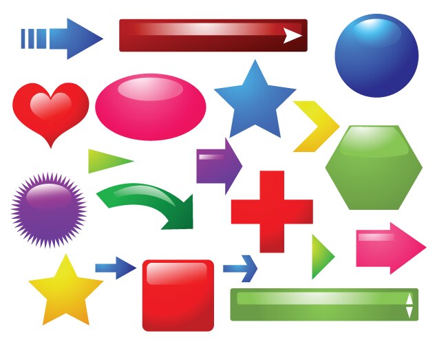Complete each pattern learn shapes and geometric Vector Image Complete each pattern learn shapes and geometric Vector Image