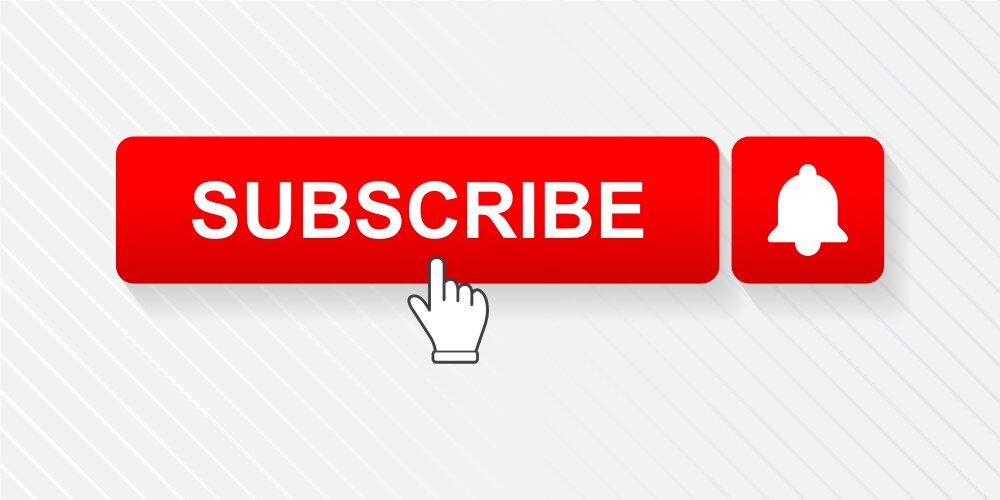 Subscribe Button Logo for Youtube Vector Images (over 230)