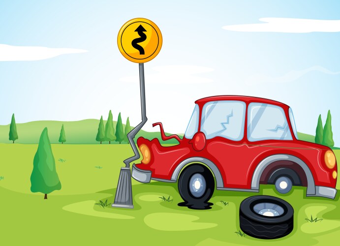 Car Crash Drawing Accident Vector Images (over 680)