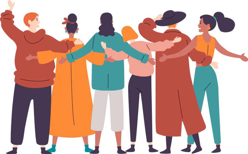 Group happy people Royalty Free Vector Image - VectorStock