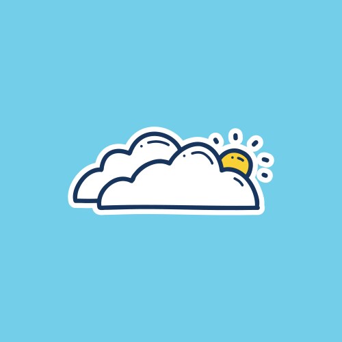 Partly Cloudy Cartoon Vector Images (over 150)