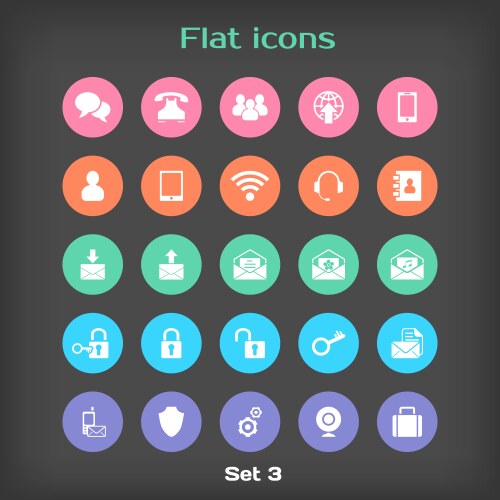Set of 100 icons for web design Royalty Free Vector Image