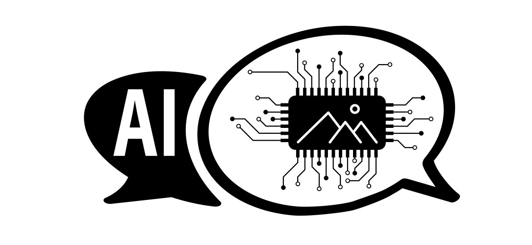 Artificial intelligence ai pictogram Royalty Free Vector