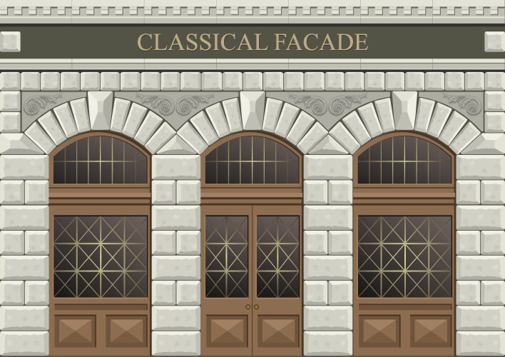 House entrance with columns Royalty Free Vector Image