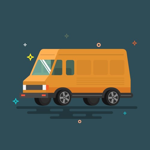 Van Cartoon Vector Images (over 17,000)