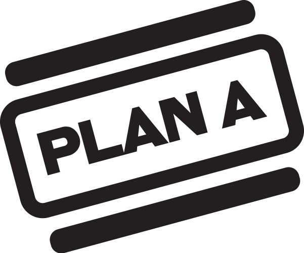 Plan a black stamp Royalty Free Vector Image - VectorStock