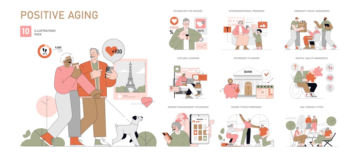 Disaster psychology flat Royalty Free Vector Image