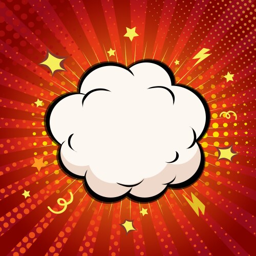 Boom comic book explosion Royalty Free Vector Image
