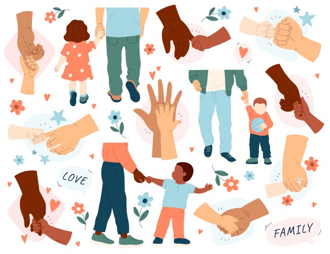 Children read books flat icons set cute kids Vector Image Children read books flat icons set cute kids Vector Image