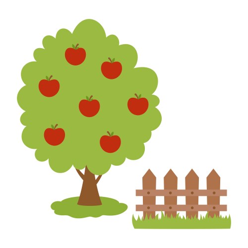 Apple Tree Cartoon Vector Images (over 4,700)