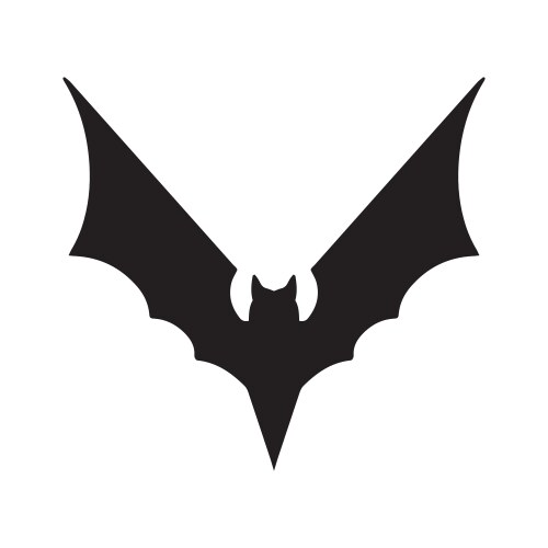 Bat wing logo element Royalty Free Vector Image