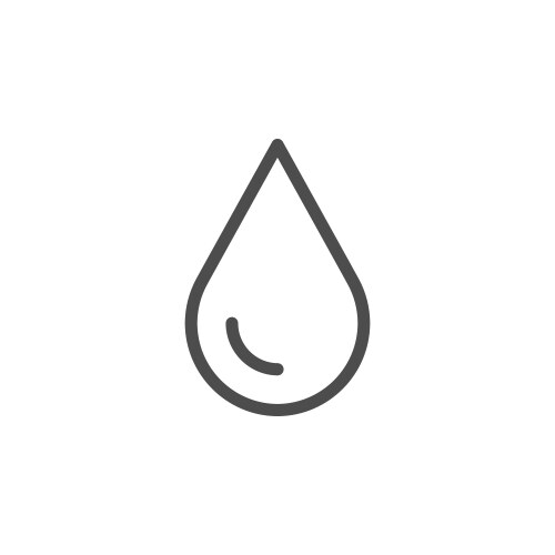Water drop line outline icon Royalty Free Vector Image