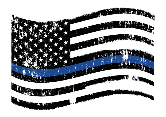 Thin Blue Line Flag Vector Images (over 1,300)
