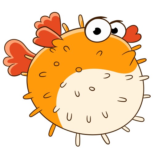 Fugu fish Royalty Free Vector Image - VectorStock