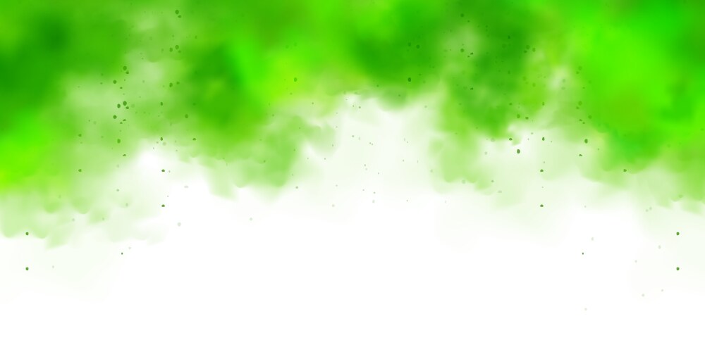 Green rocket spaceship fire light smoke trail vfx Vector Image