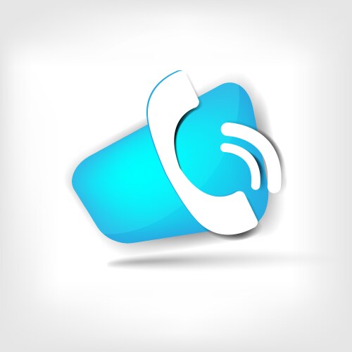 Shiny phone icon Royalty Free Vector Image - VectorStock