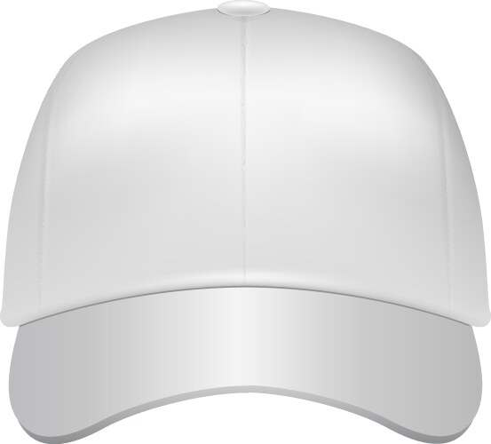 Cap mockup in front side and back views Royalty Free Vector