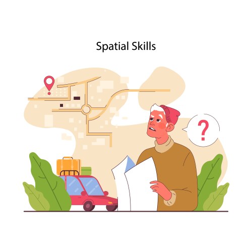 Cognitive skill human function ability Royalty Free Vector
