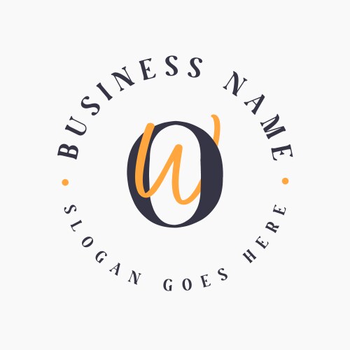 Elegant letter os initials logo for corporate Vector Image